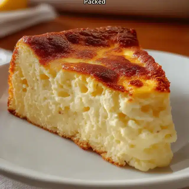Flourless Cottage Cheese Lemon Cake | 1 Easy & High-Protein